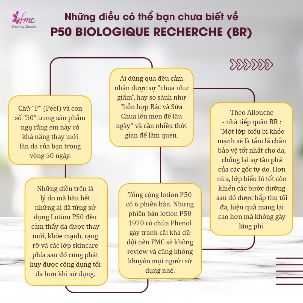 Biologique Recherche -Lotion P50 | fmccosmetics.com.vn