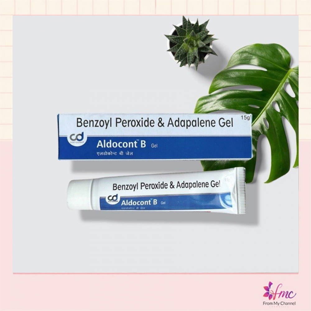Gel Mụn Benzoyl Peroxide And Adapalene Gel Aldocont B 15g Demo Cửa Hàng