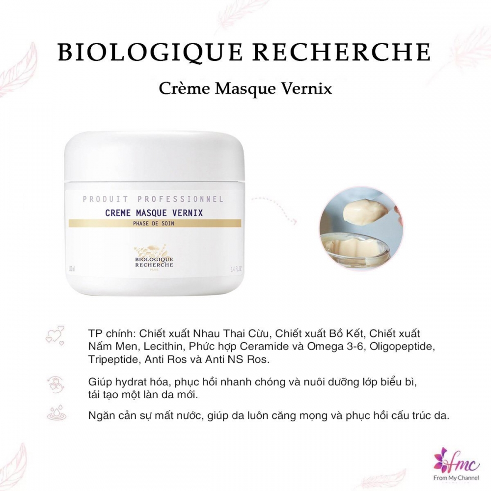 Kem dưỡng, mặt nạ Crème Masque Vernix SIÊU phục hồi và tái tạo da 50ml ...