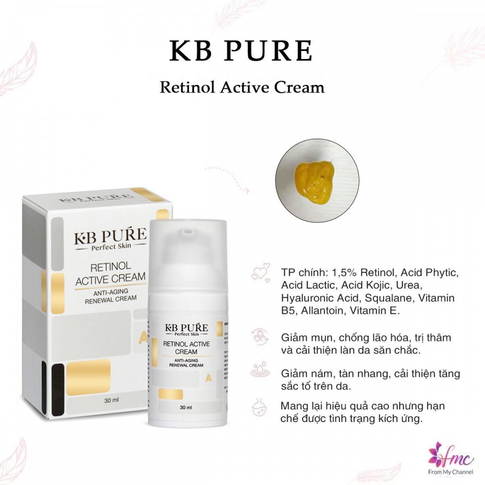 Tinh chất dưỡng da KB Pure Retinol Active Cream 30ml | fmccosmetics.com.vn