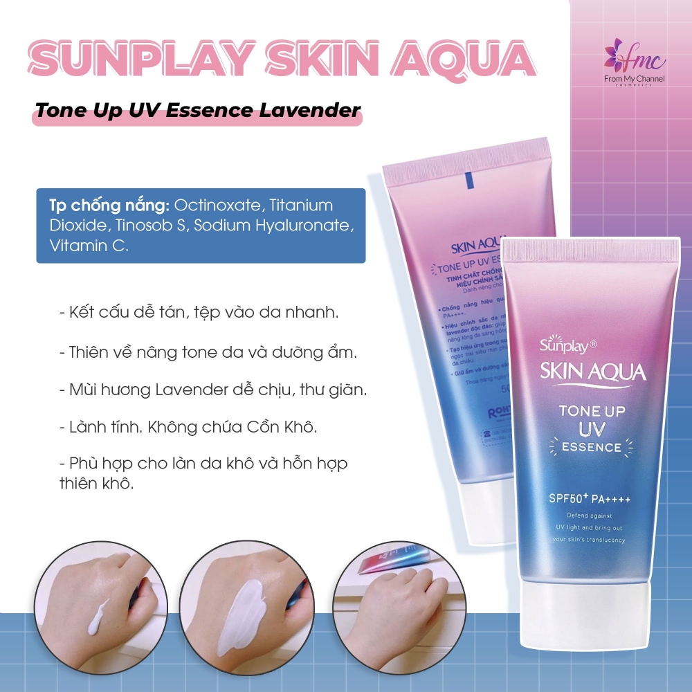 Kem chống nắng SUNPLAY Phiên bản SKIN AQUA UV TONE UP chống nắng bảo vệ ...